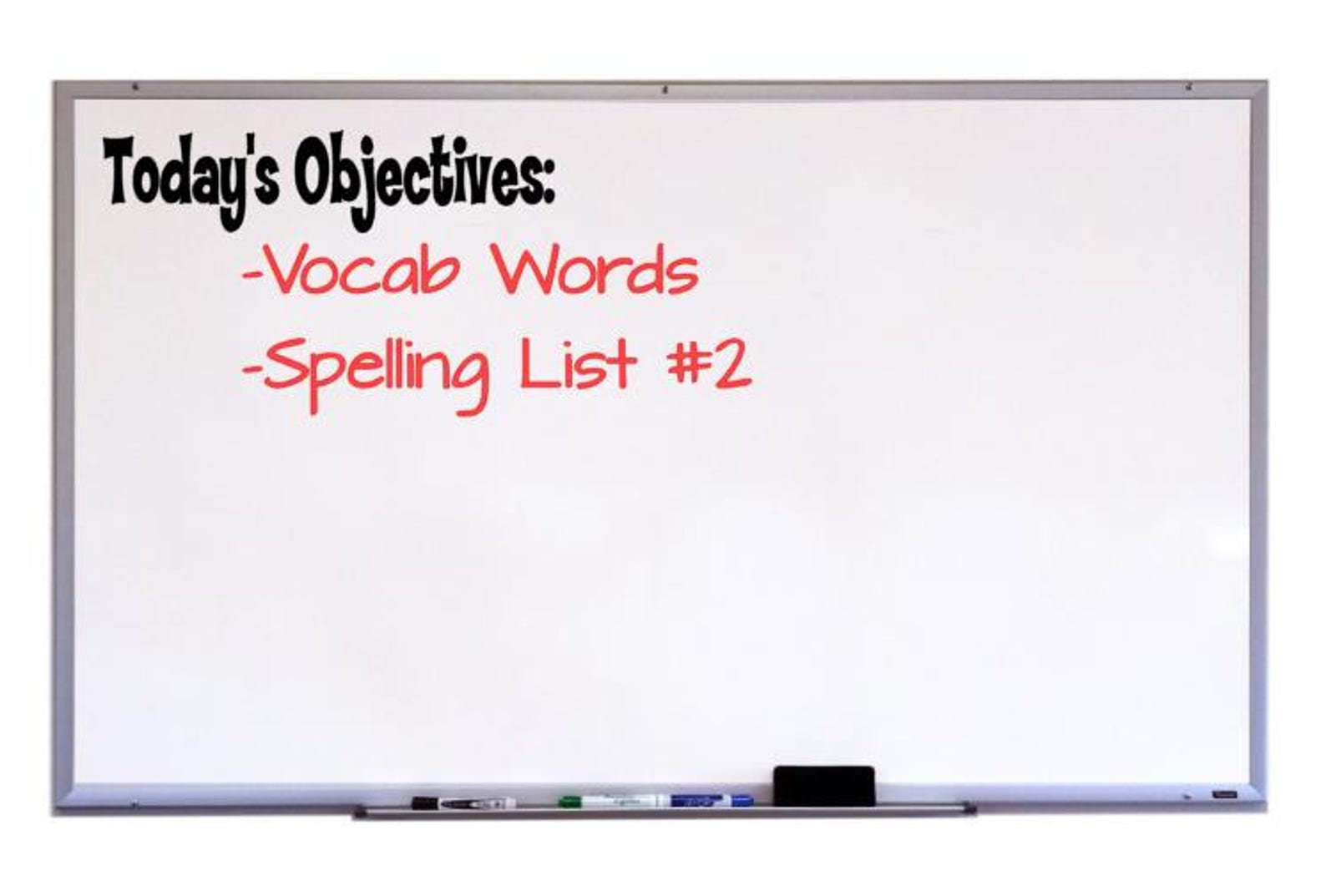 Today's Objectives Chalkboard Decal Classroom Wall Decal | Etsy