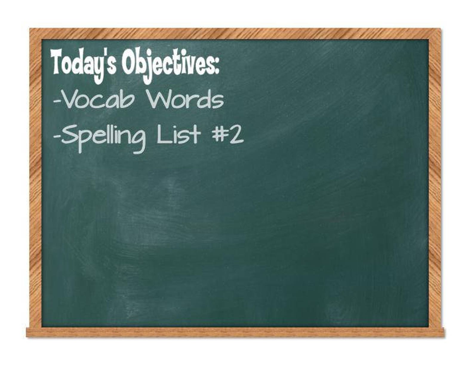 Today's Objectives Chalkboard Decal Classroom Wall Decal | Etsy