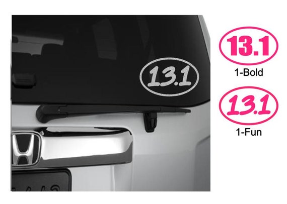 Half Marathon Decal Half Marathon Sticker Half Marathon | Etsy