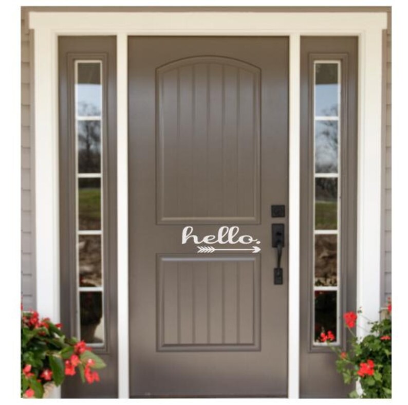 Hello Door Decal Door Decal Door Decor Front Door Decal - Etsy