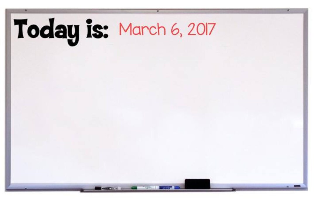 Today is Decal for Classroom, Whiteboard Decal, Classroom Decor ...