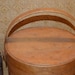 Antique English Firkin Wood Butter Etched Cow Design With Handle ...