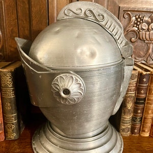 Vintage Knights Helmet Ice Bucket Silver Aluminum - Etsy