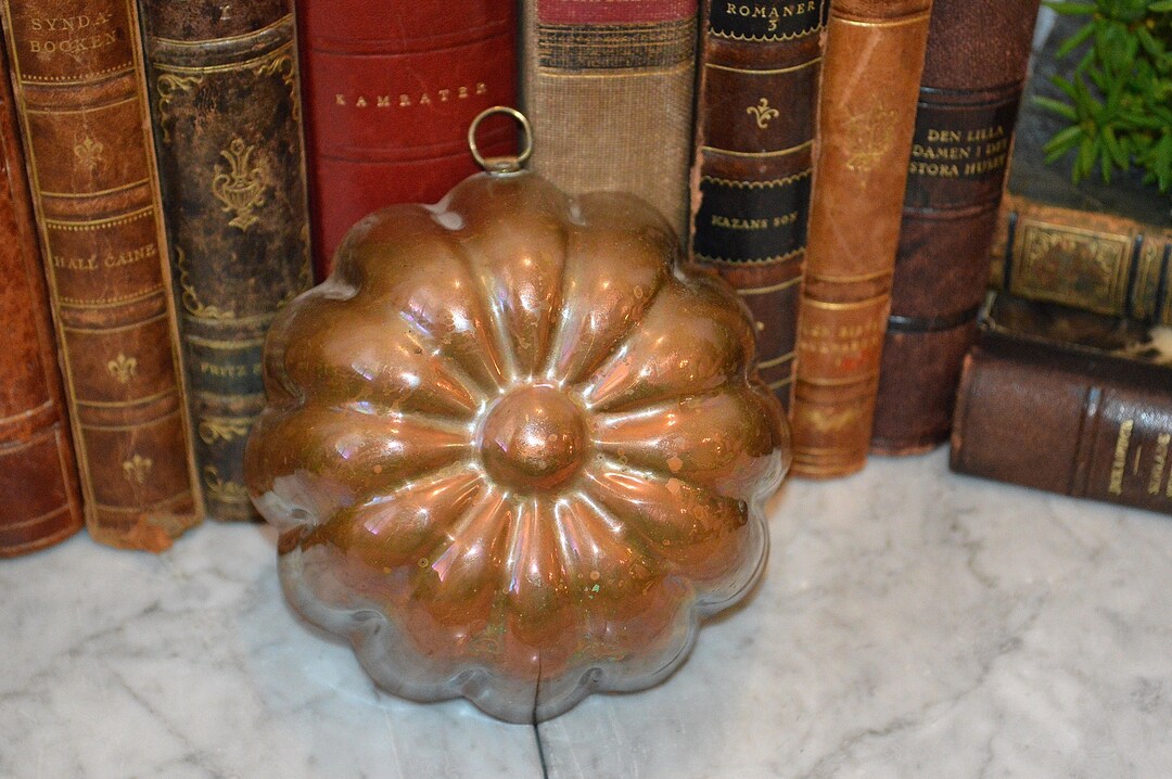 Vintage Copper Kitchen Mold Tin Lined Jello Pudding Cake Mold - Etsy