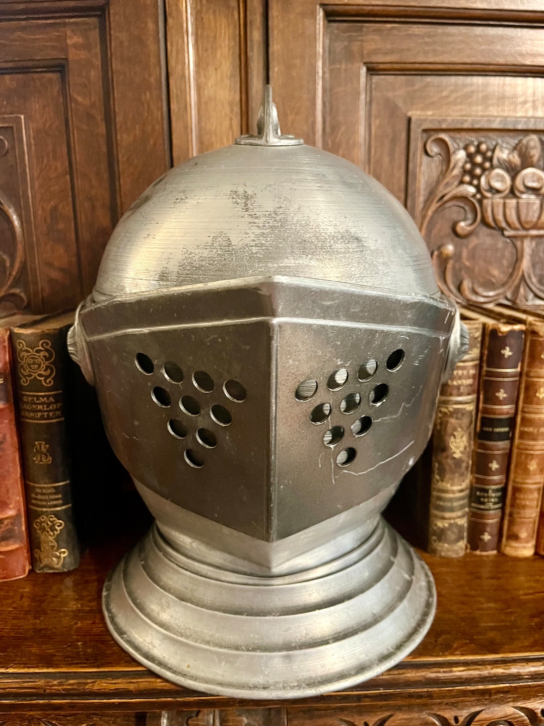 Vintage Knights Helmet Ice Bucket Silver Aluminum - Etsy