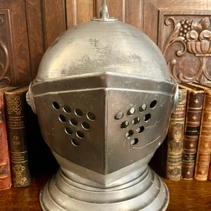 Vintage Knights Helmet Ice Bucket Silver Aluminum - Etsy