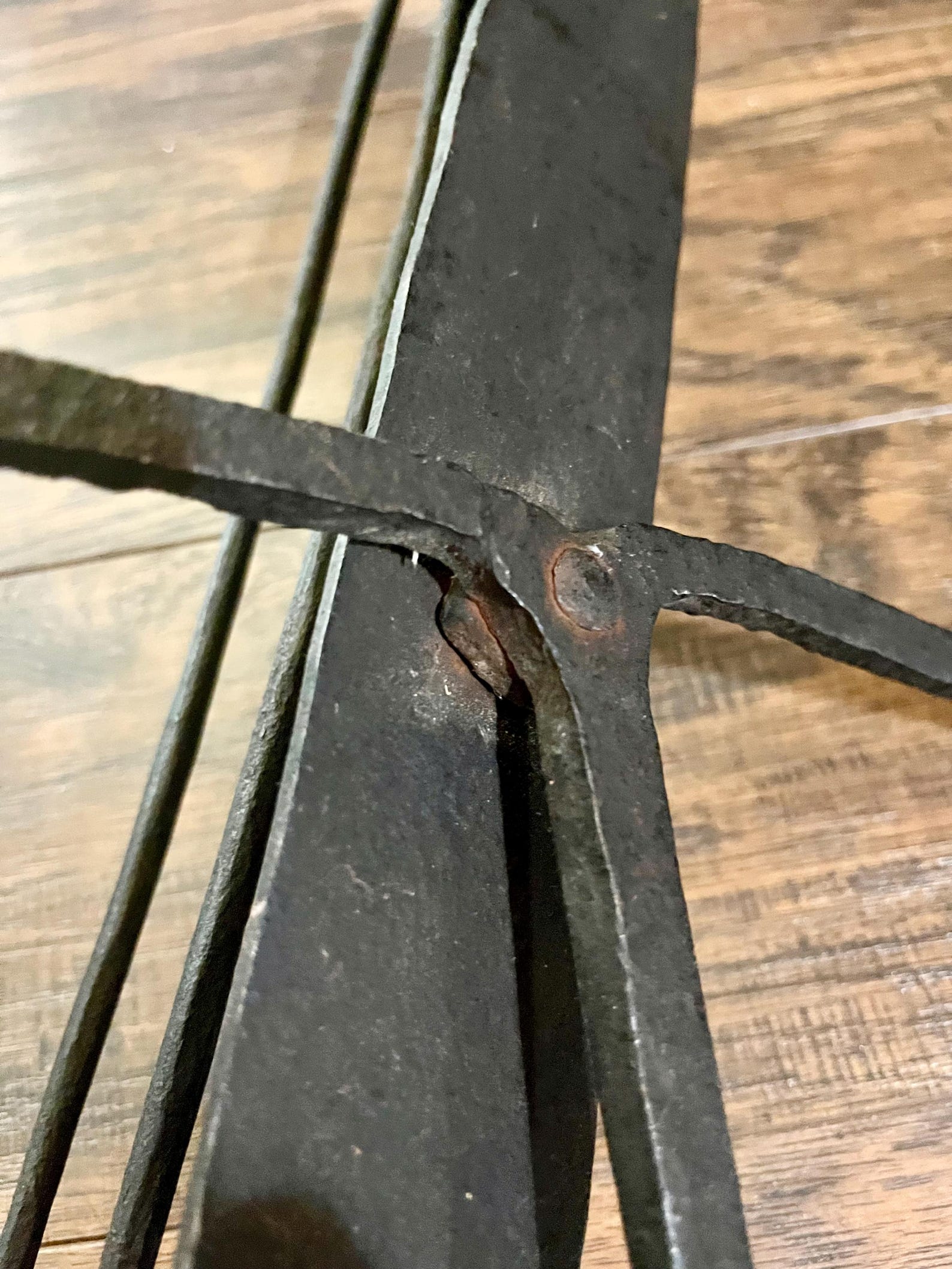 Antique 18th C Hand Forged Wrought Iron Hearth Toasting Rack Rotating ...