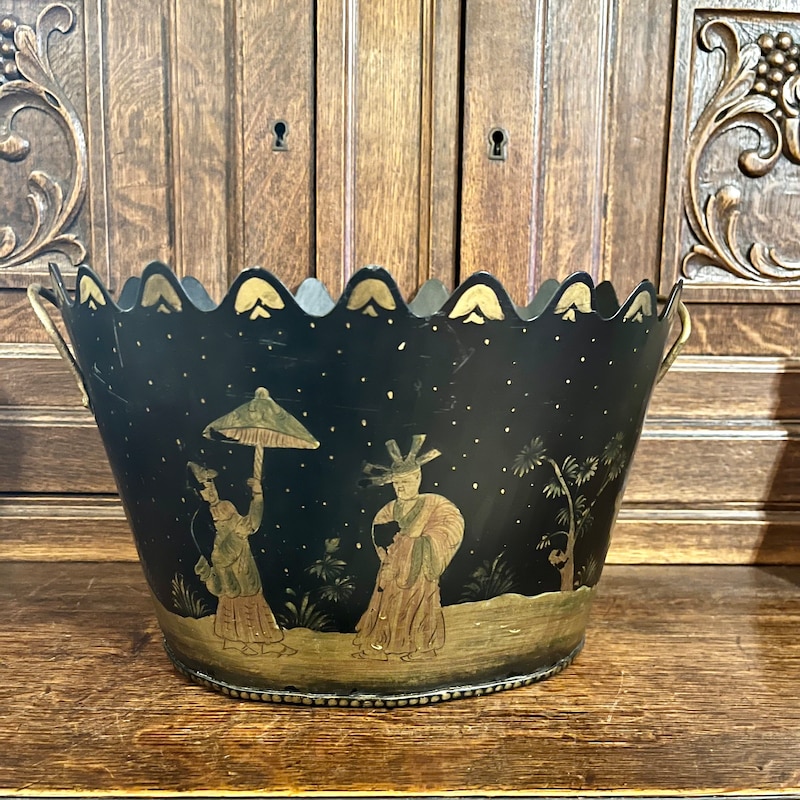 Tole Cachepot - Etsy