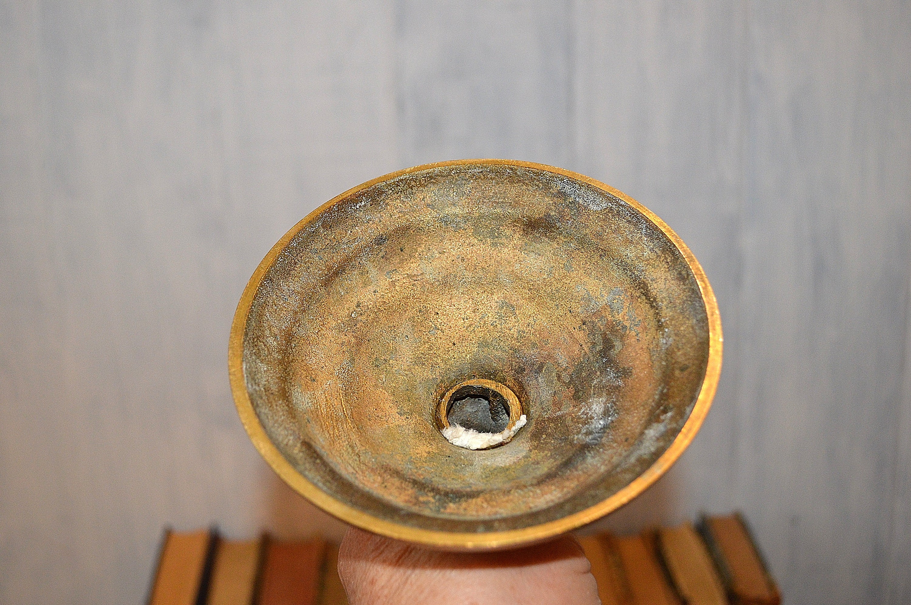 Antique Pair Brass Candle Holders Large Heavy Candlesticks - Etsy Canada