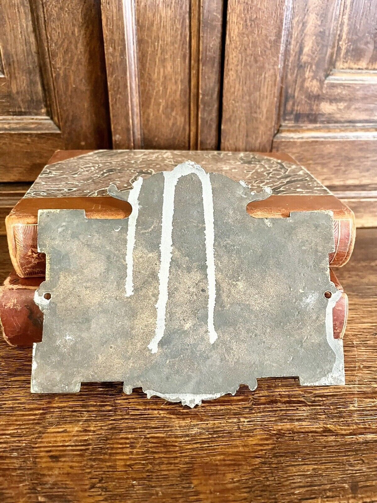 Rare Antique German Brass Safe Plaque Sign Franz Leicher Munchen Cassen ...