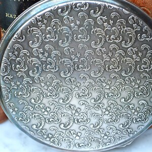 Antique Silverplate Compact Mirror Dutch Zilpla 90 Relief Battle Scene ...