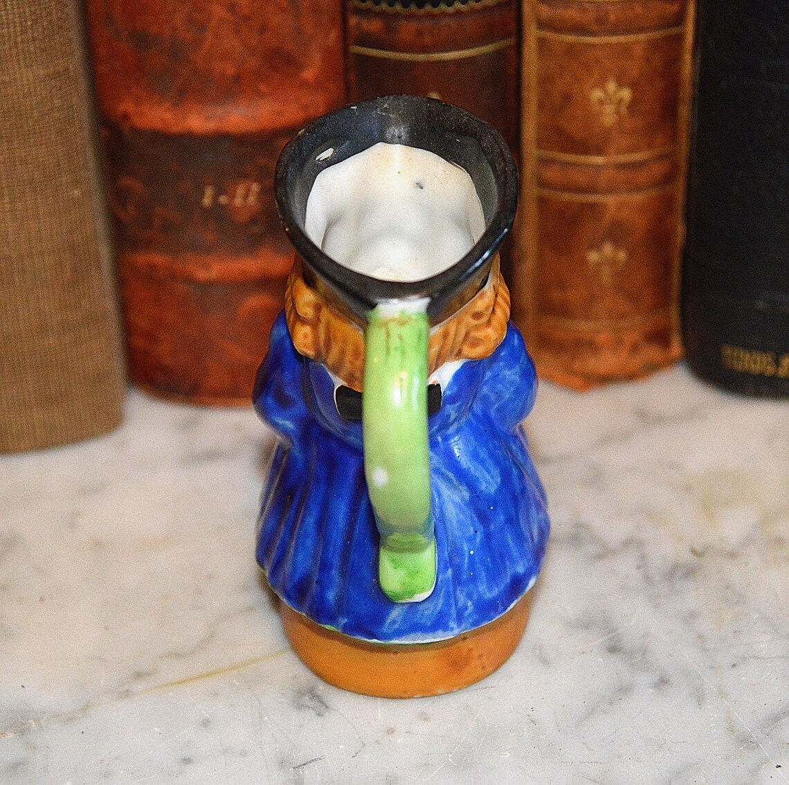 Vintage Mini Toby Jug Pitcher Colonial Figure Occupied Japan Figurine ...