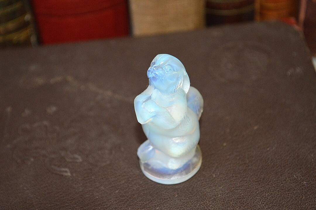 Vintage Sabino Art Glass Opalescent Pekingese Small Dog Figurine - Etsy