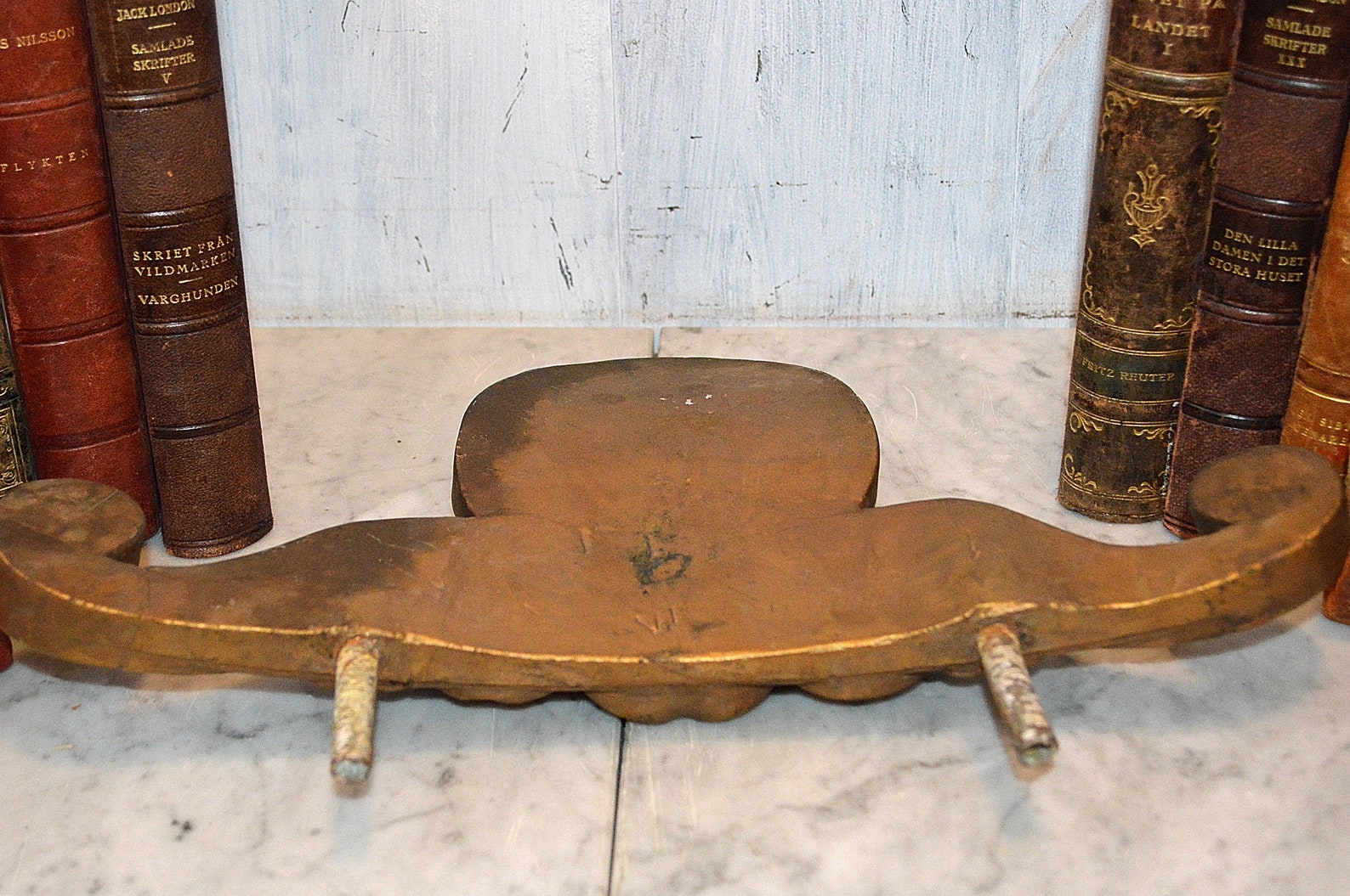Antique Gilded Pediment Large Plaster Shell Scrolled Design - Etsy