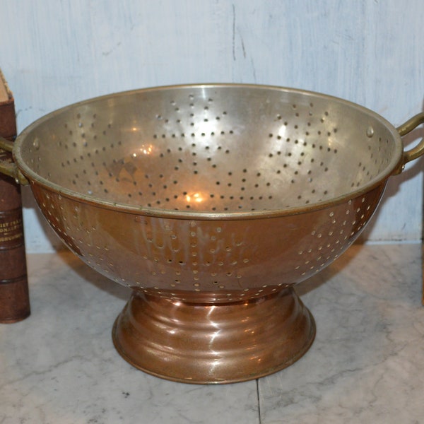 Copper Colander - Etsy