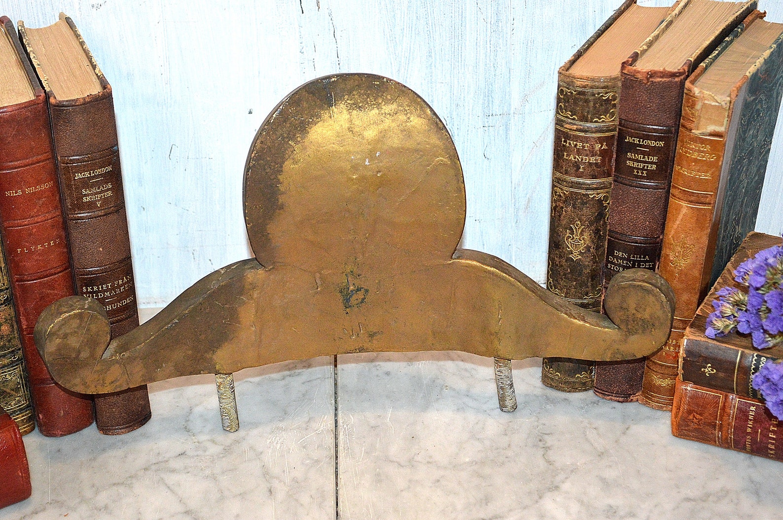 Antique Gilded Pediment Large Plaster Shell Scrolled Design - Etsy