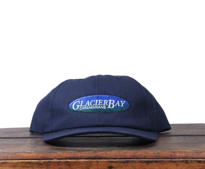 Vintage Snapback Hat Baseball Cap Glacier Bay Catamarans Power Boats ...