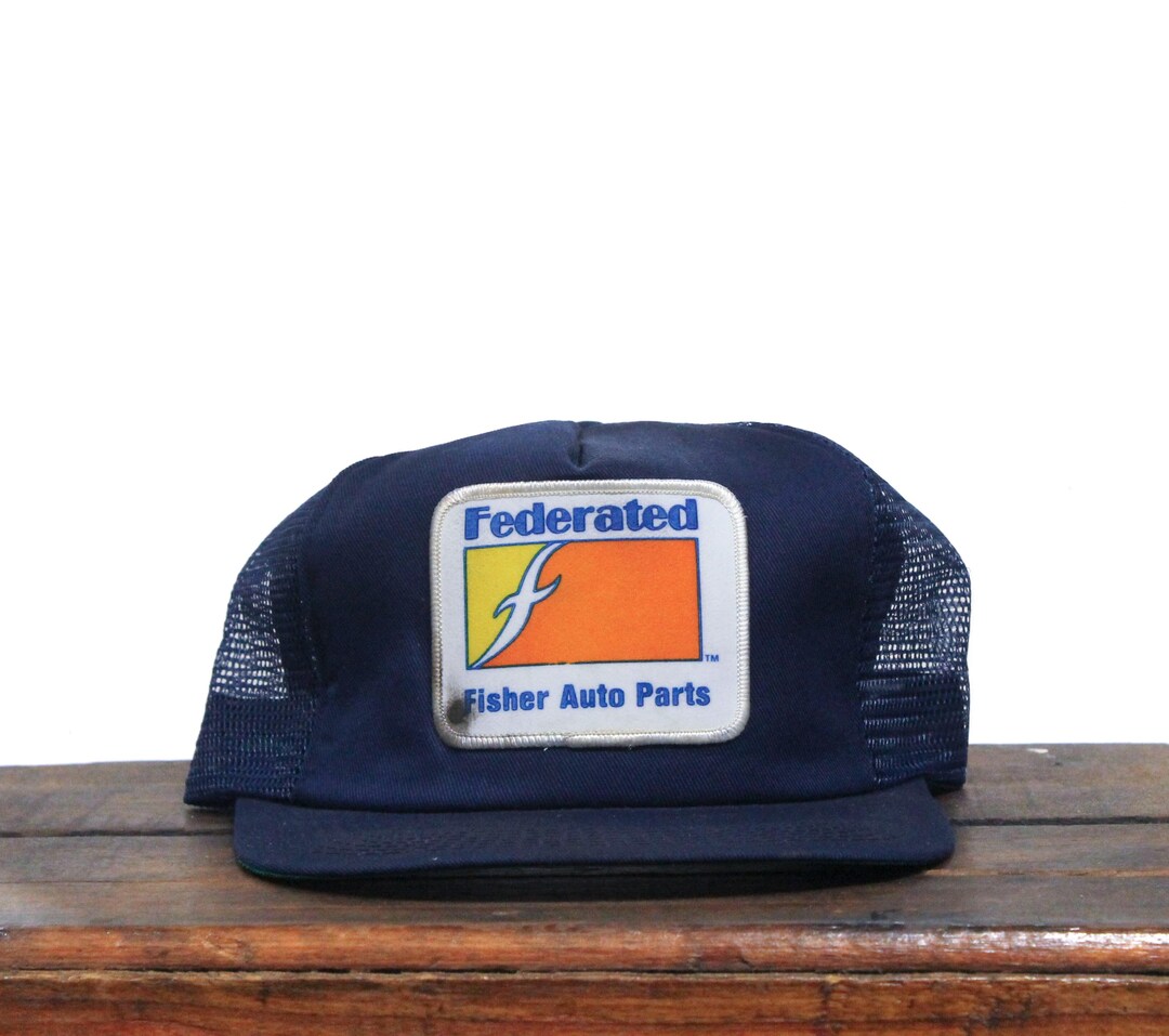 Vintage Trucker Hat Snapback Baseball Cap Federated Auto Parts Fisher ...