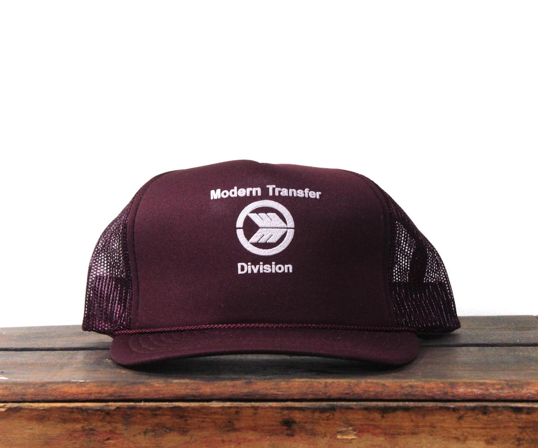 Vintage Trucker Hat Snapback Baseball Cap Waste Management Modern ...