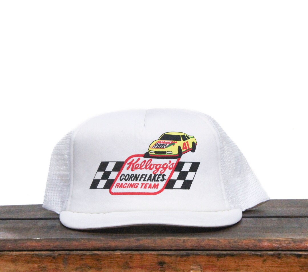 Vintage 80s Kellogg's Corn Flakes Nascar Racing Team Breakfast Cereal ...