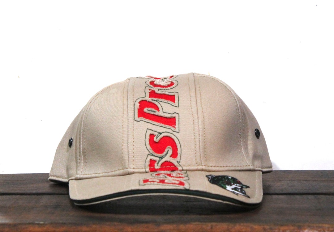 Vintage Y2K Cut and Sew Strapback Hat Baseball Cap Bass Pro Shops ...