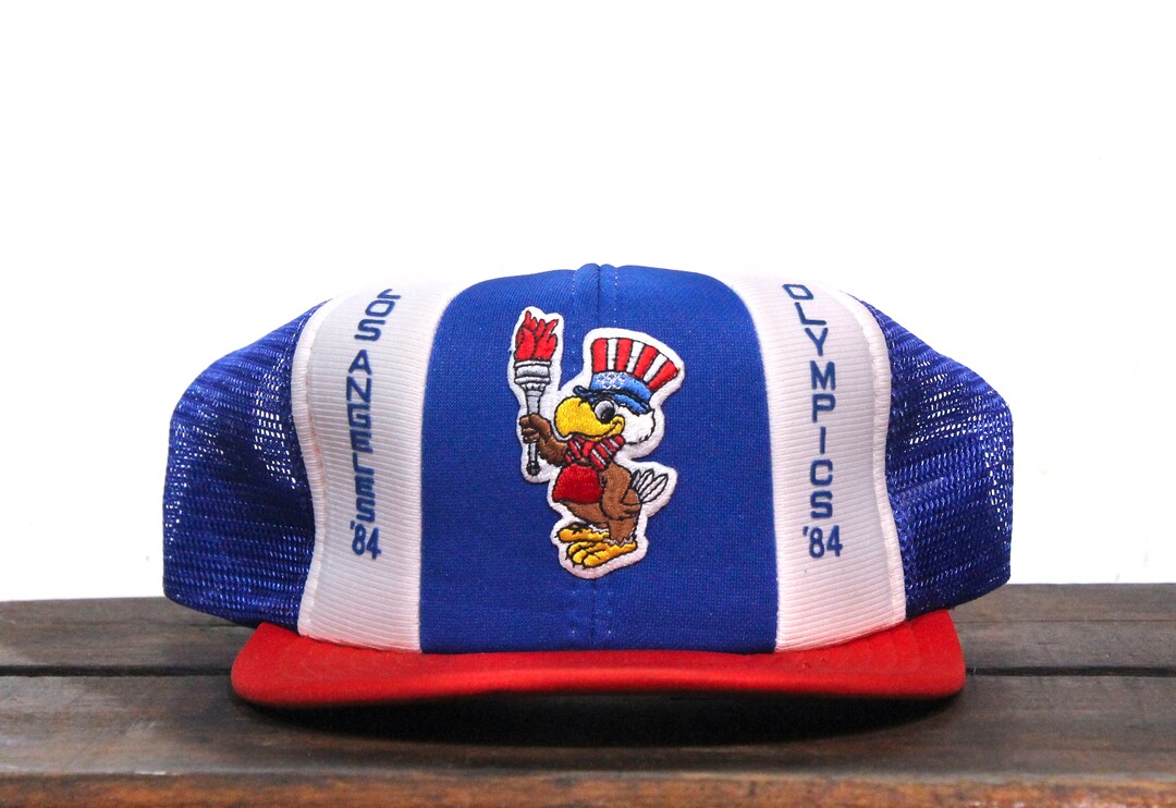 Vintage Trucker Hut Snapback Baseball Cap 1984 Los Angeles Olympische ...