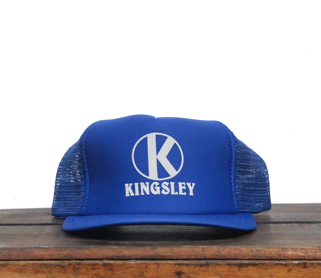 Vintage Kingsley K Logo Blue Trucker Hat Snapback Baseball Cap - Etsy