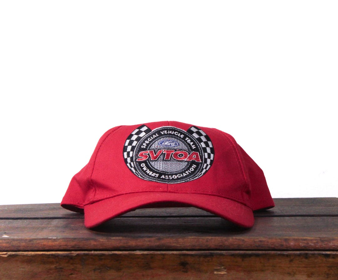 Vintage Y2K Snapback Hat Baseball Cap Ford SVTOA Special Vehicle Team ...