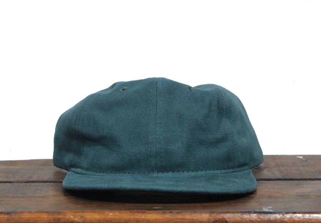 Vintage 90s Blank Forest Green Washed Out Unstructured Snapback Hat ...