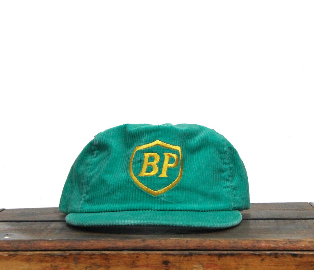 Vintage Corduroy Trucker Hat Strapback Baseball Cap BP British ...