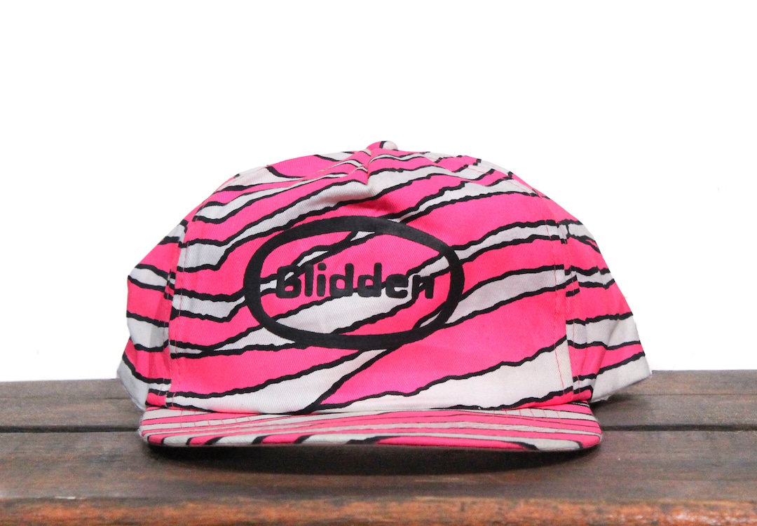 Vintage Neon Hot Pink Zebra Print Stripes Zubaz Pattern Glidden House ...