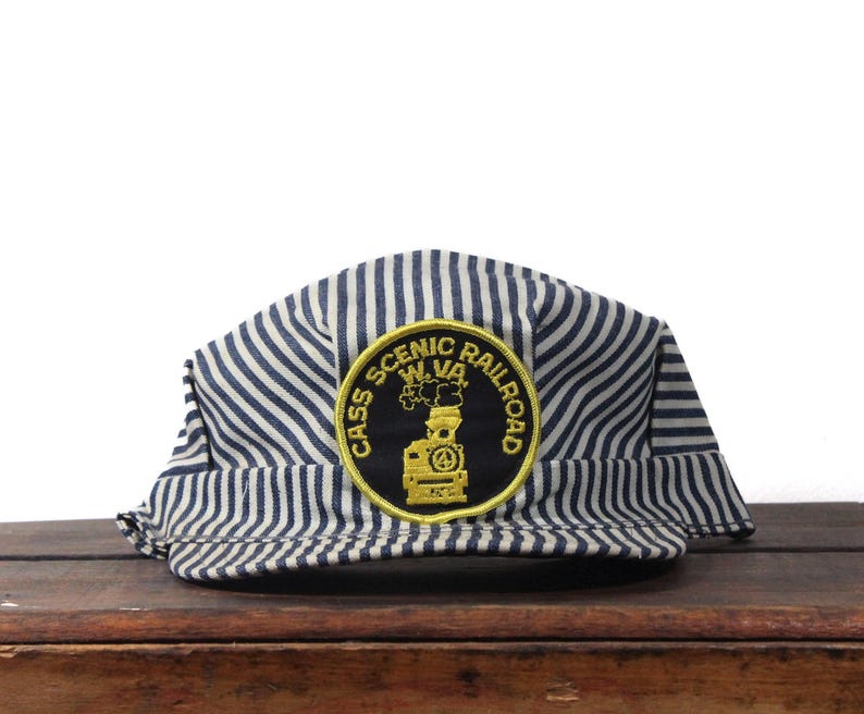 Vintage Cass Scenic Railroad West Virginia Railway Train Engineer Hat ...