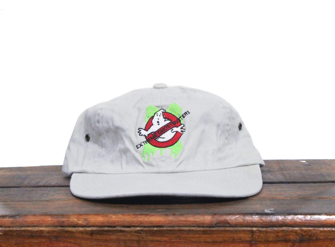 Vintage Washed Out Extreme Ghostbusters Unstructured Strapback Hat ...