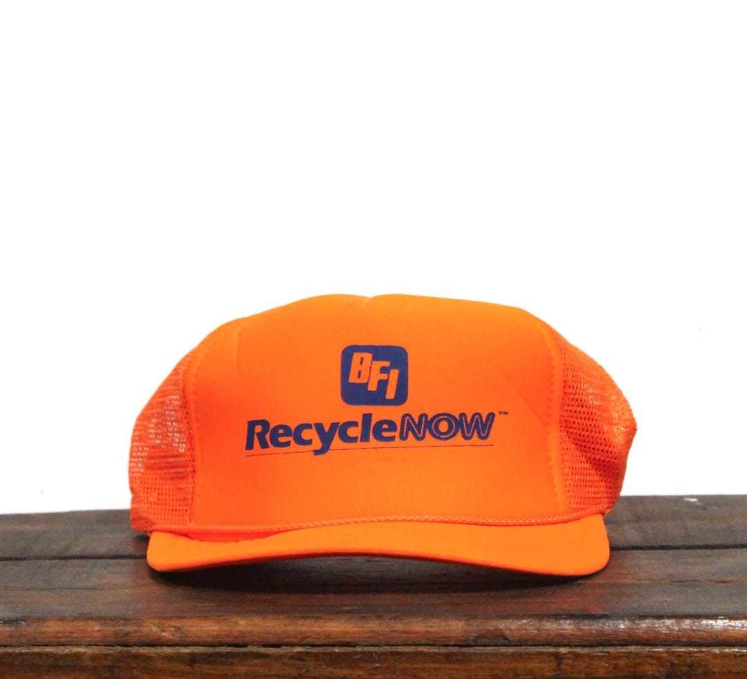 Vintage Trucker Hat Snapback Baseball Cap BFI Recycle Now Browning ...
