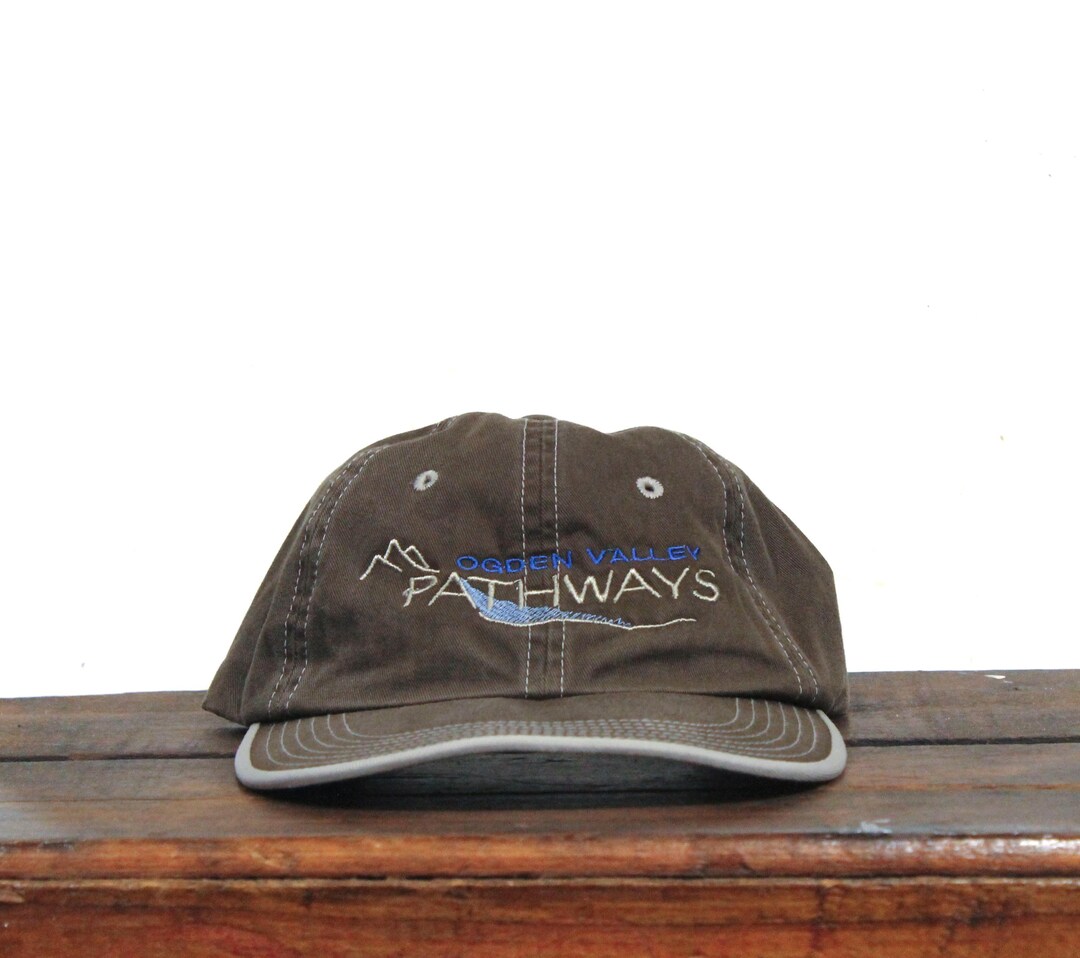 Vintage 90s Unstructured Strapback Hat Baseball Cap Ogden Valley ...