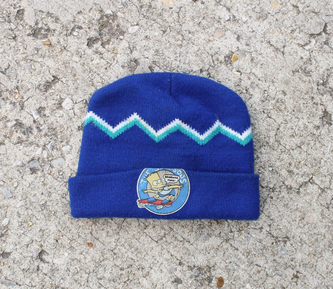 Vintage 90s Small the Simpsons Bart Skateboard Gangway, Man! Cartoon ...