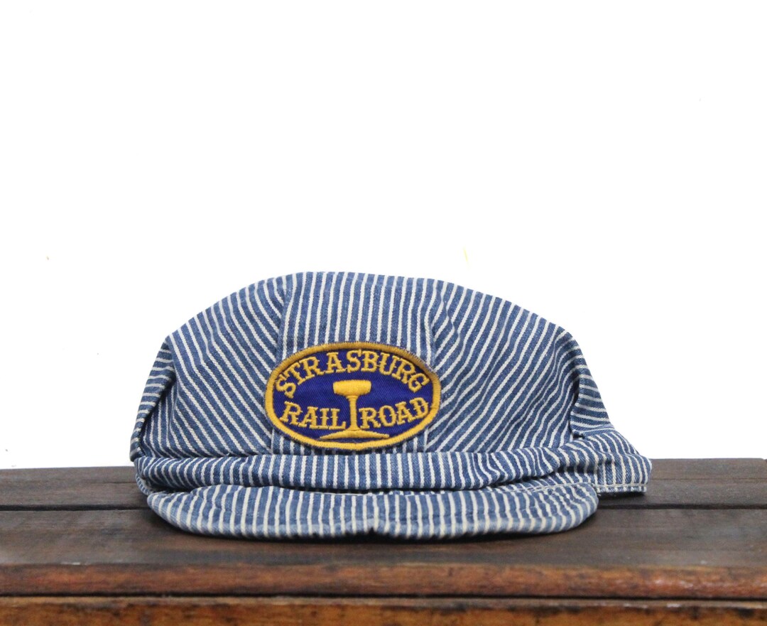 Vintage Distressed Strasburg Railroad Pennsylvania Train Engineer Hat ...