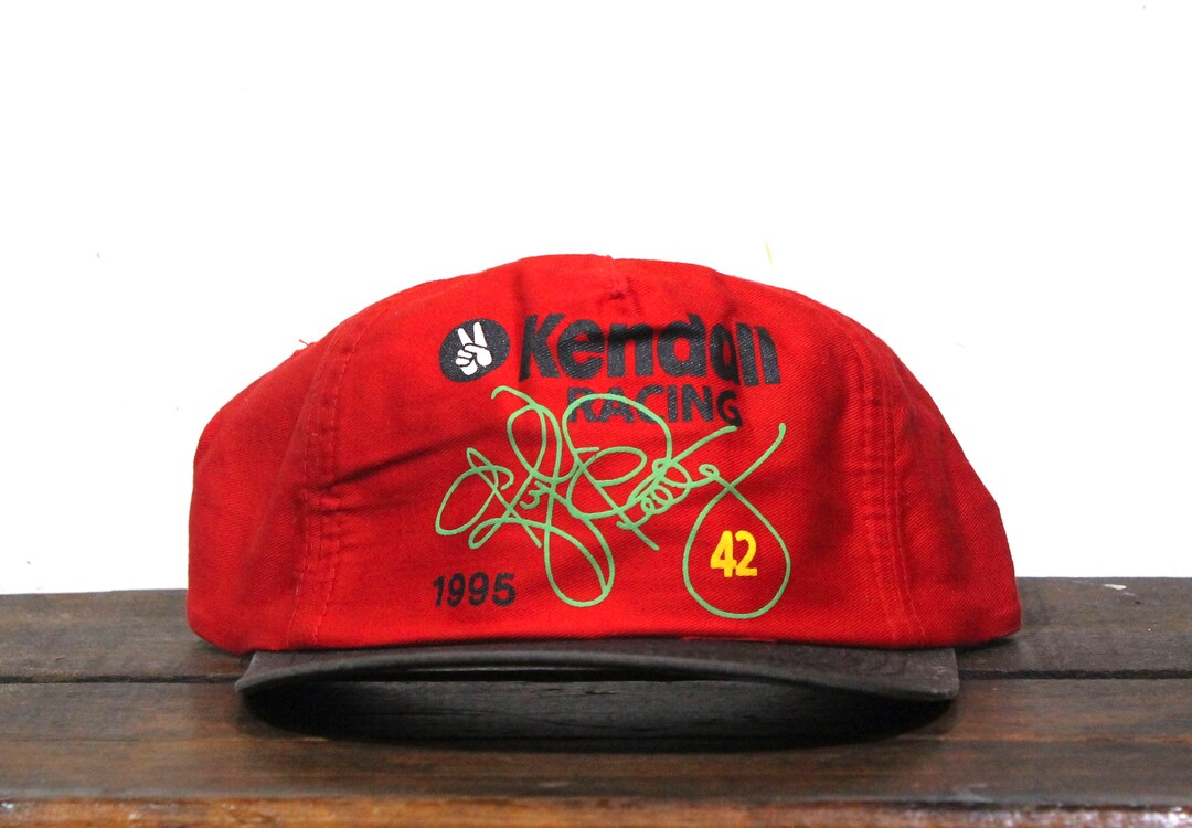 Vintage Kendall Motor Oil Gas Racing Kyle Petty #42 Cars Nascar Trucker ...