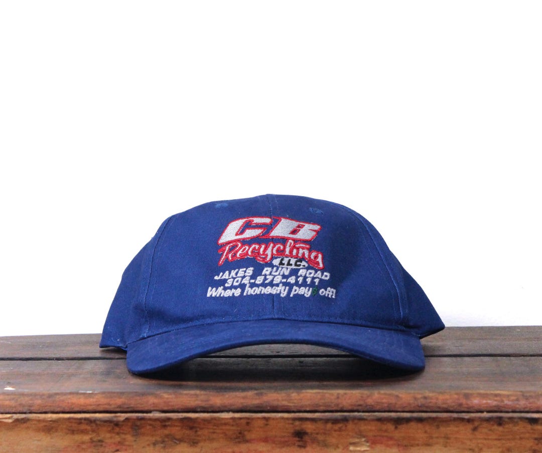 Vintage CB Metal Recycling Steel Work Welding Iron Scrap Strapback Hat ...