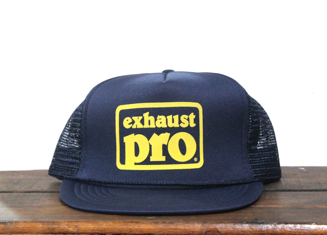 Vintage Trucker Hat Snapback Baseball Cap Exhaust Pro Muffler Repair ...
