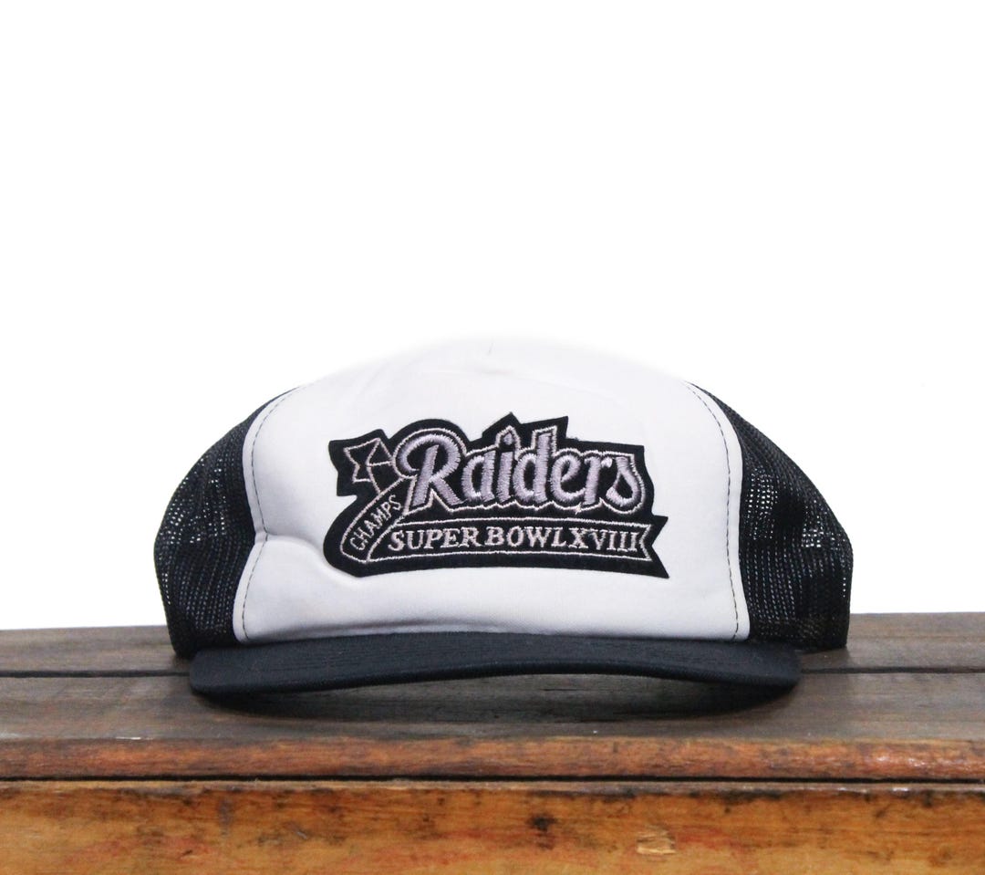 Vintage 80s Los Angeles Raiders 1984 Super Bowl XVIII Champs NFL ...