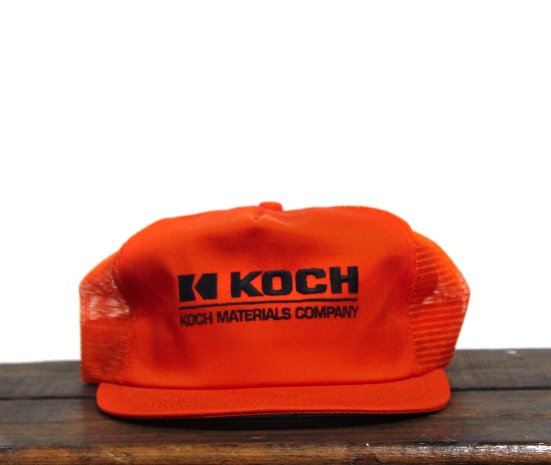 Vintage Snapback Trucker Hat Baseball Cap Koch Materials Co Pavement ...