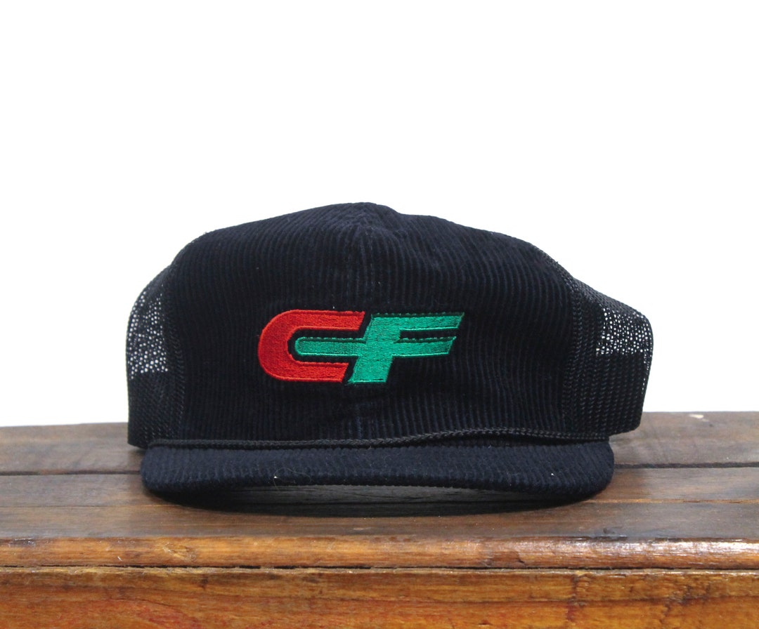 Vintage Corduroy Trucker Hat Snapback Baseball Cap CF Consolidated ...