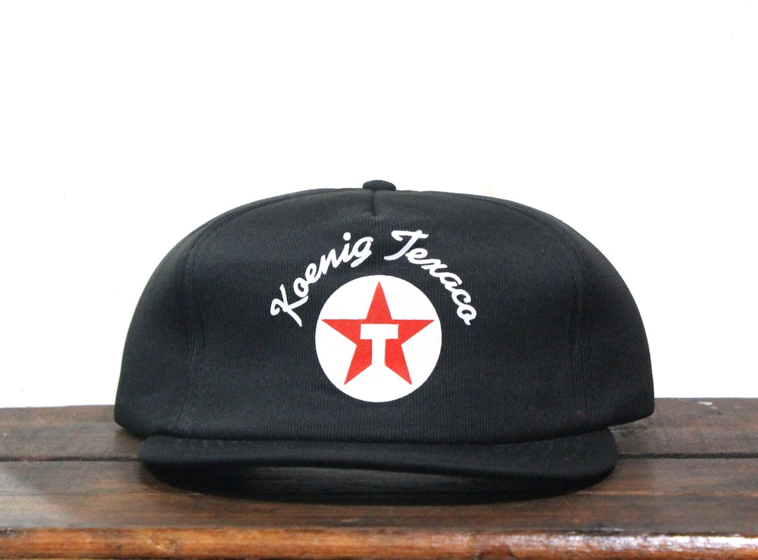 Vintage Trucker Hat Snapback Baseball Cap Koenig Texaco Oil Company Gas ...