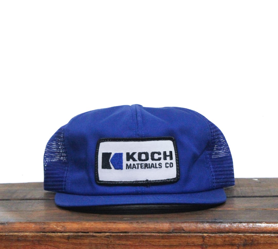 Vintage Snapback Trucker Hat Baseball Cap Koch Materials Co Pavement ...