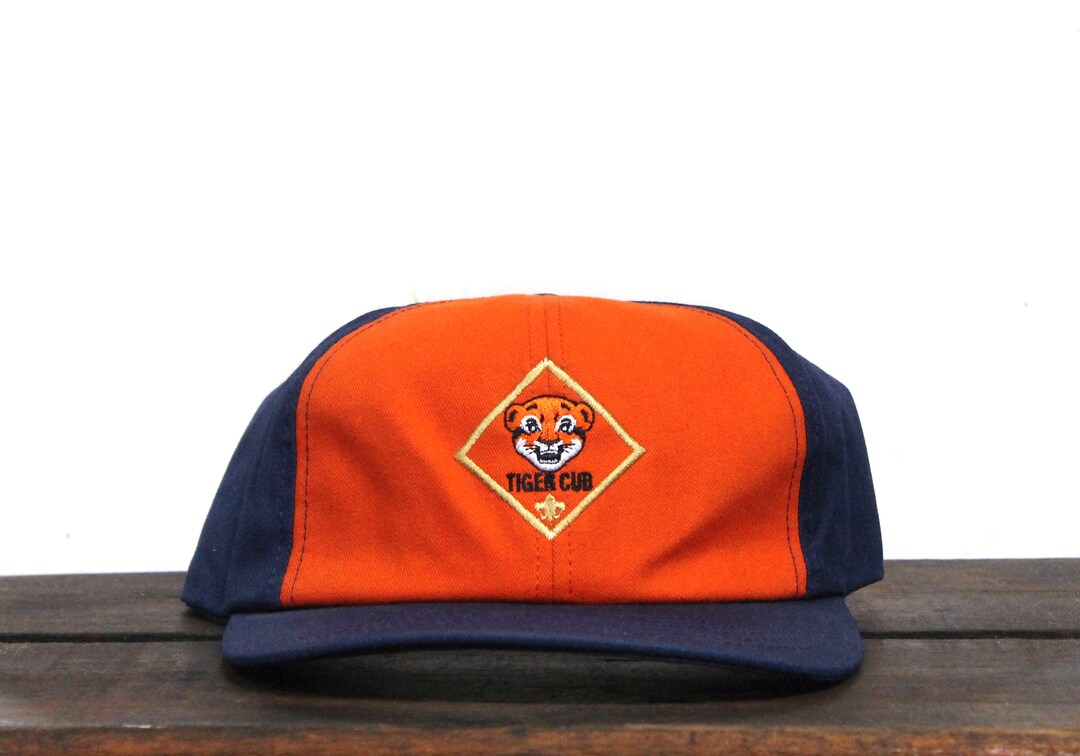 Vintage 90s Cub Scouts Tiger Cub Boy Scouts Camping Outdoors Snapback ...