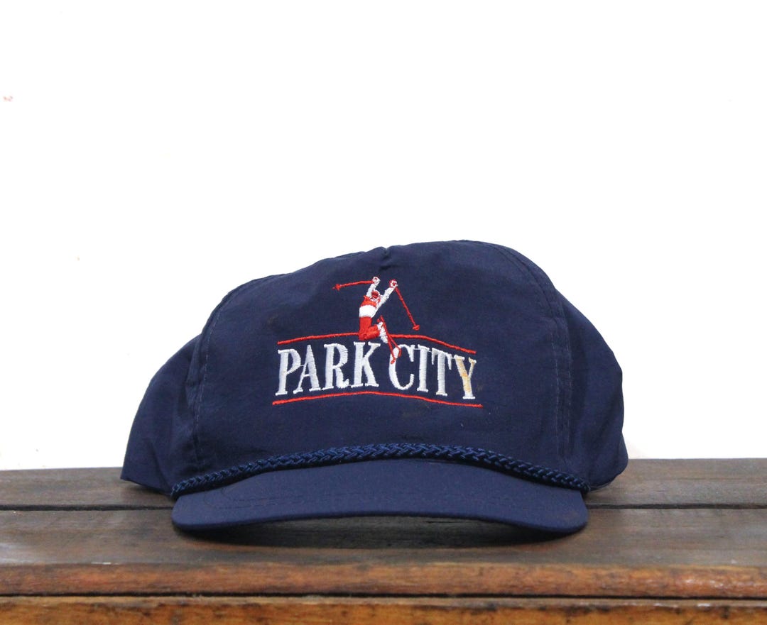 Vintage Snapback Trucker Hat Baseball Cap Park City Ski Area Utah ...