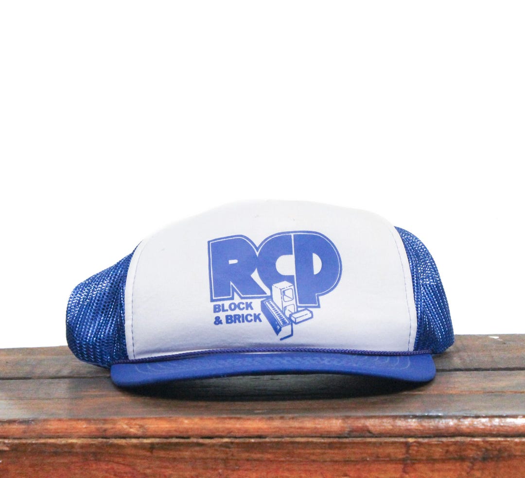 Vintage Trucker Hat Snapback Baseball Cap RCB Brick & Block Cement Clay ...