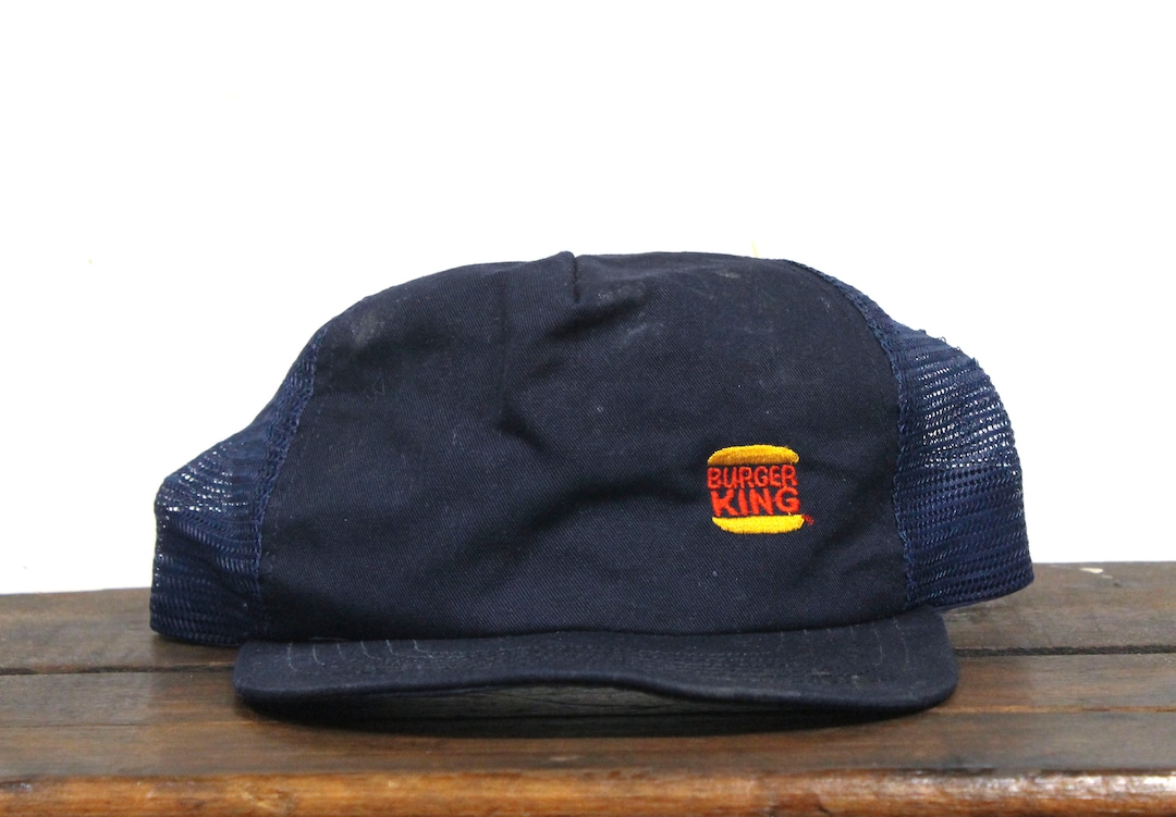 Vintage Distressed 80s Burger King Employee Uniform Fast Food Burgers ...