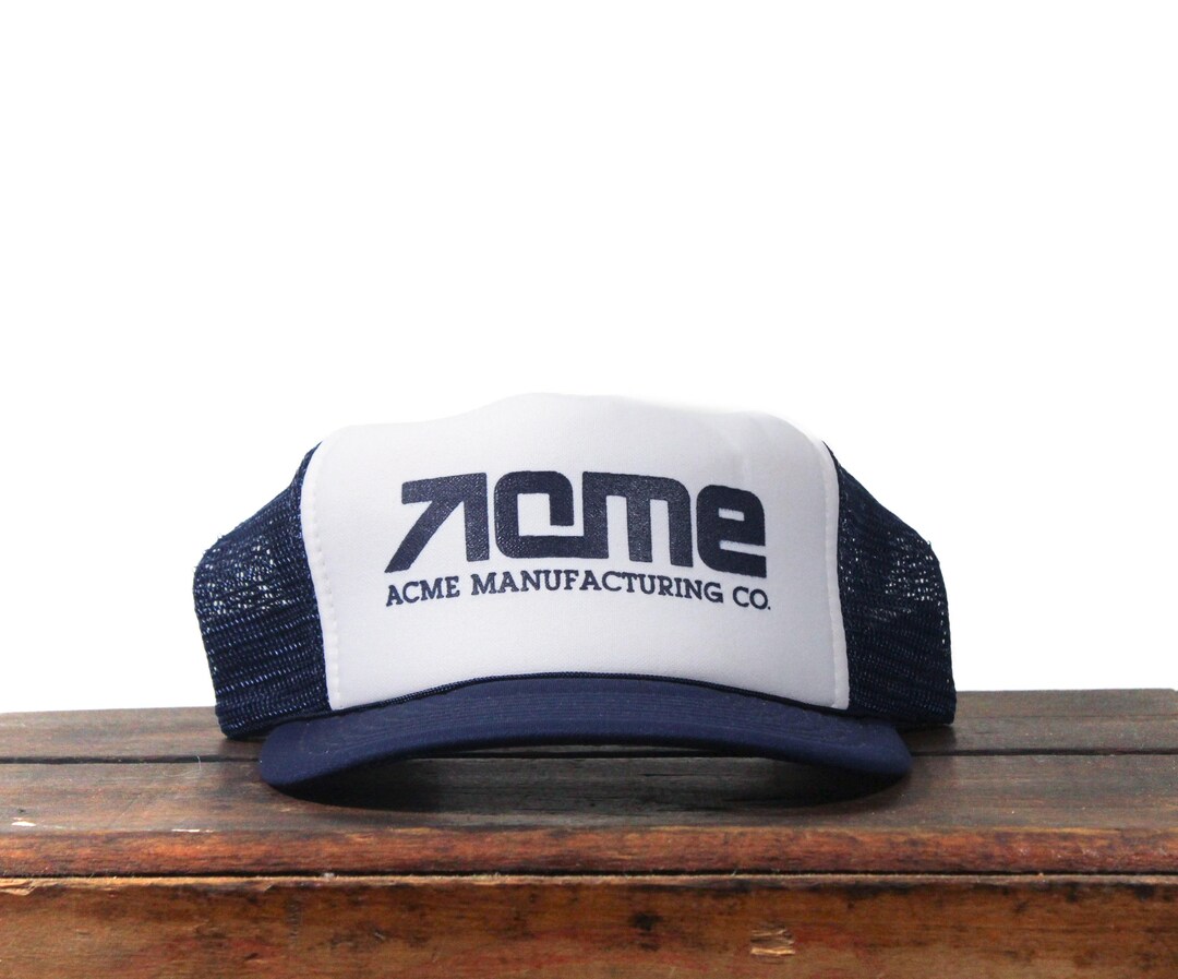 Vintage Snapback Trucker Hat Baseball Cap Acme Manufacturing Co Factory ...